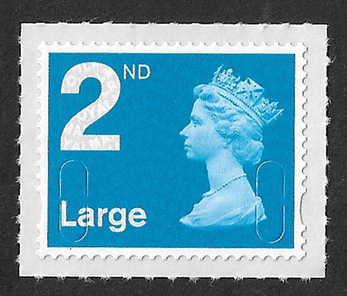 2nd class Large u/m bright blue M15L machin stamp SG U3000 – Positively ...